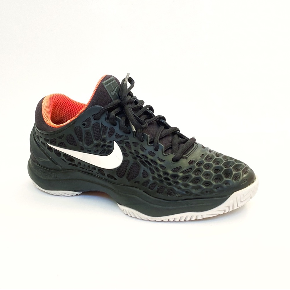 Nike Court Air Zoom Black White Rubber Cage Lace Up S… - Gem